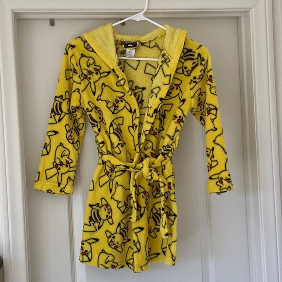 Nintendo | Pajamas | Nintendo Pokmon Pikachu Kids Robe | Poshmark